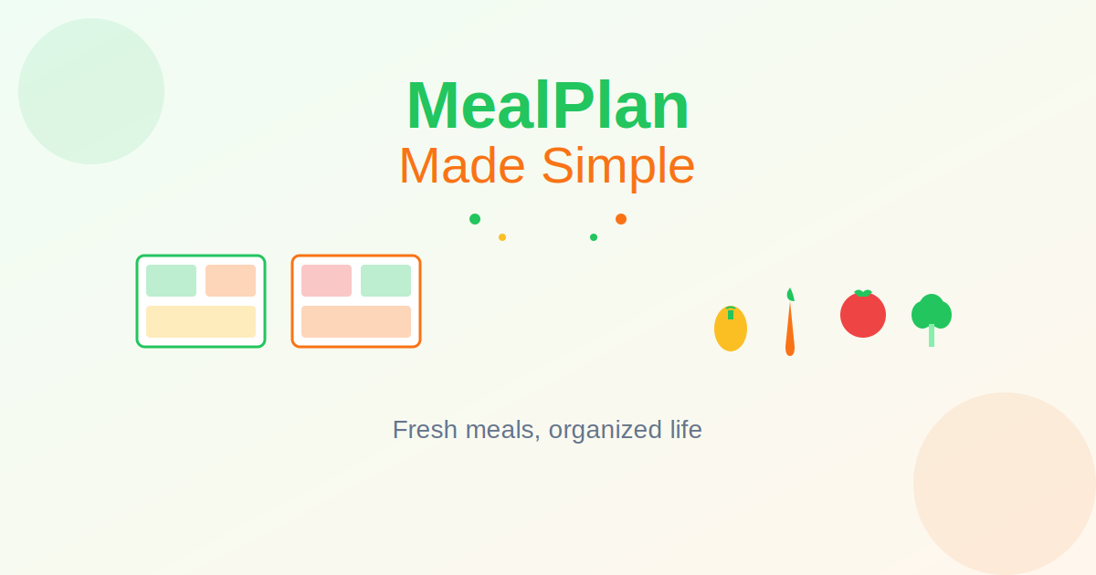 MealPlan Made Simple - Personalized Meal Plans in Minutes